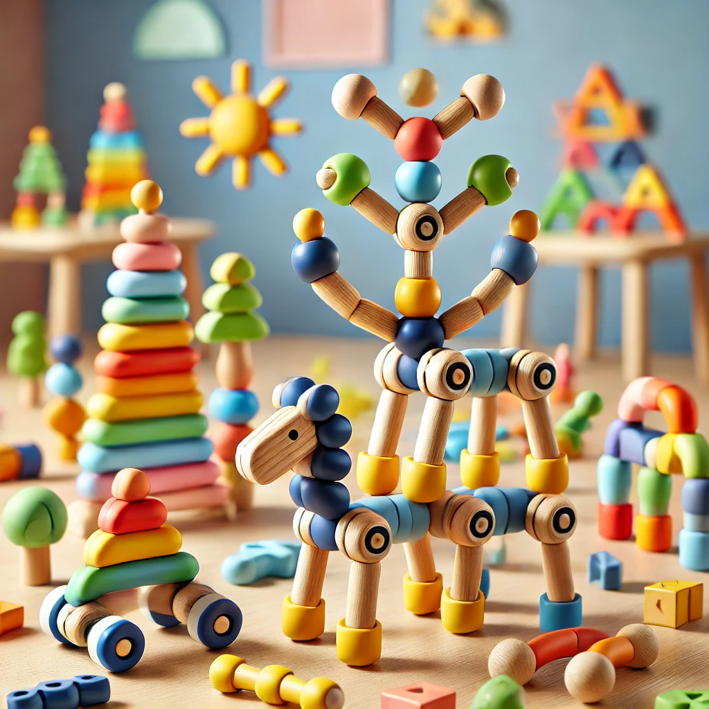 Rubber Connector Toys with Wooden Legs: The Ultimate Creative Building ...