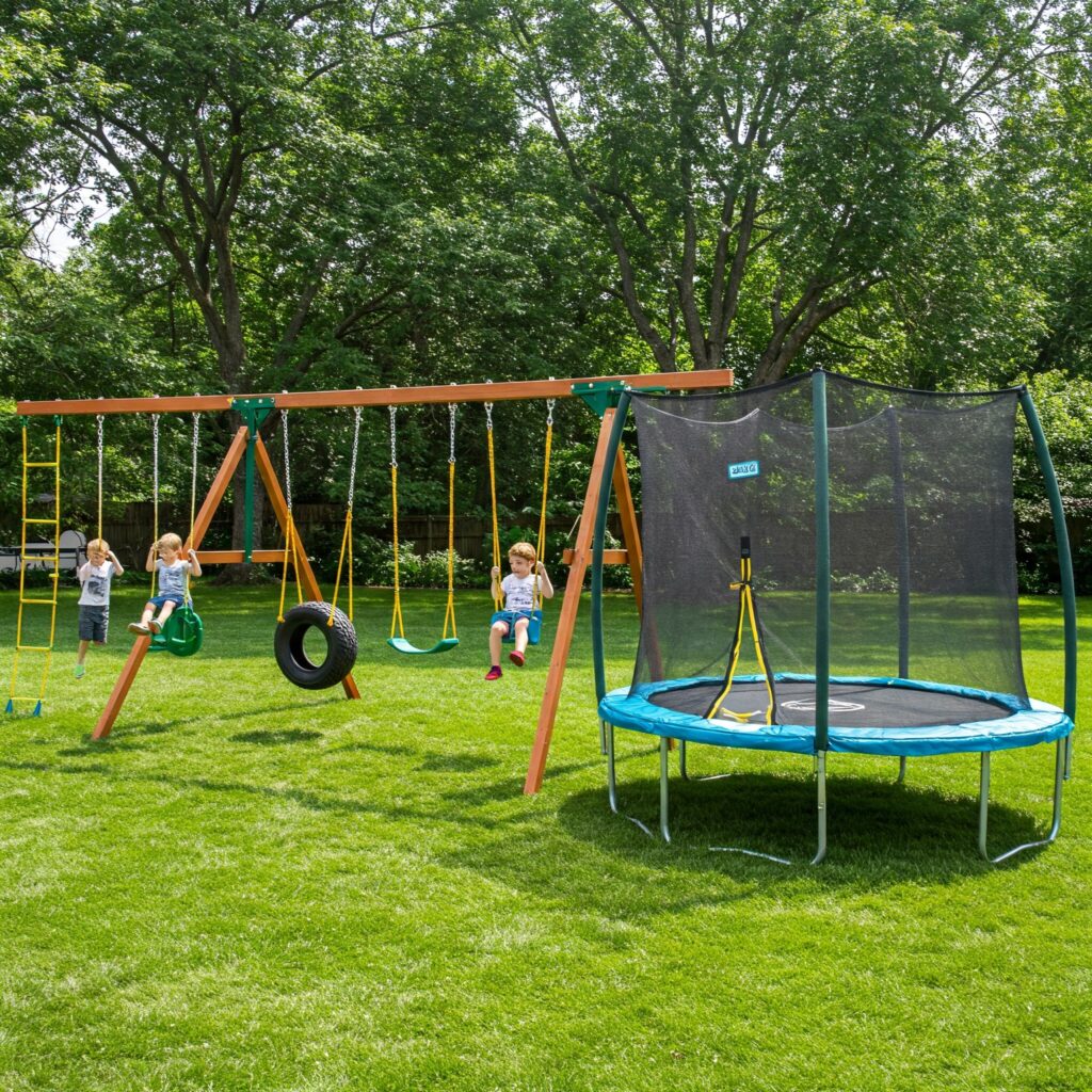 Swing Set with Trampoline: 10 Best Combo Playsets for Ultimate Backyard ...