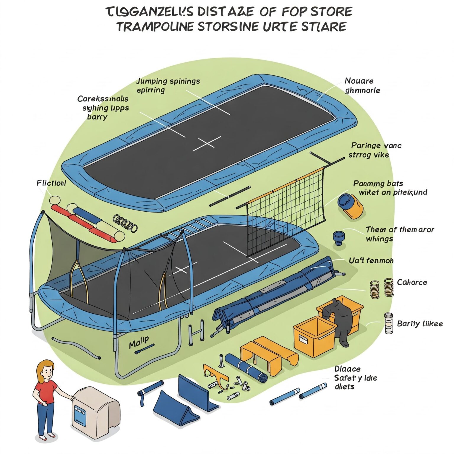 10 Simple Steps How to Take Apart a Trampoline Safely for Storage or ...