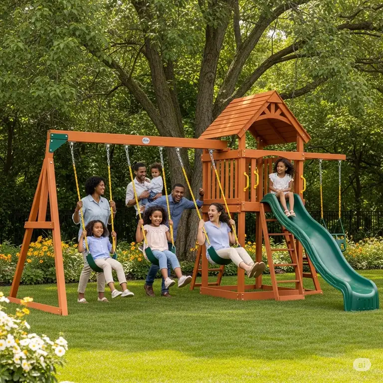 7 Best Rated Wooden Swing Sets For Ultimate Backyard Fun in 2025 ...